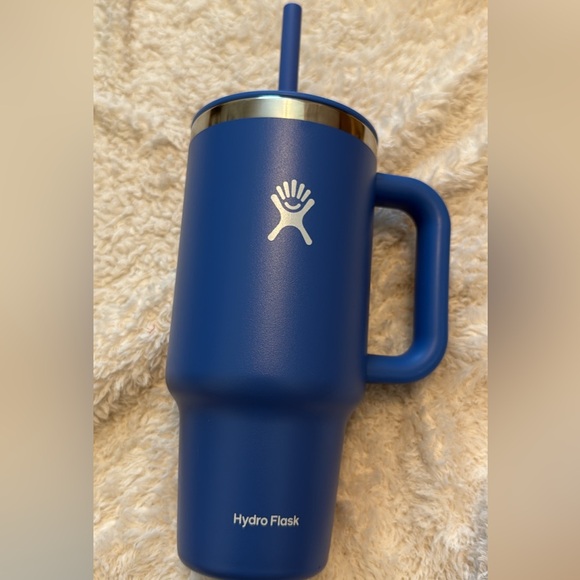 Hydro Flask | Other | Hydro Flask Blue Tumbler With Straw | Poshmark